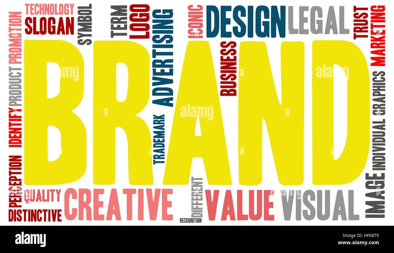 Brand word cloud on a white background Stock Vector Image & Art - Alamy