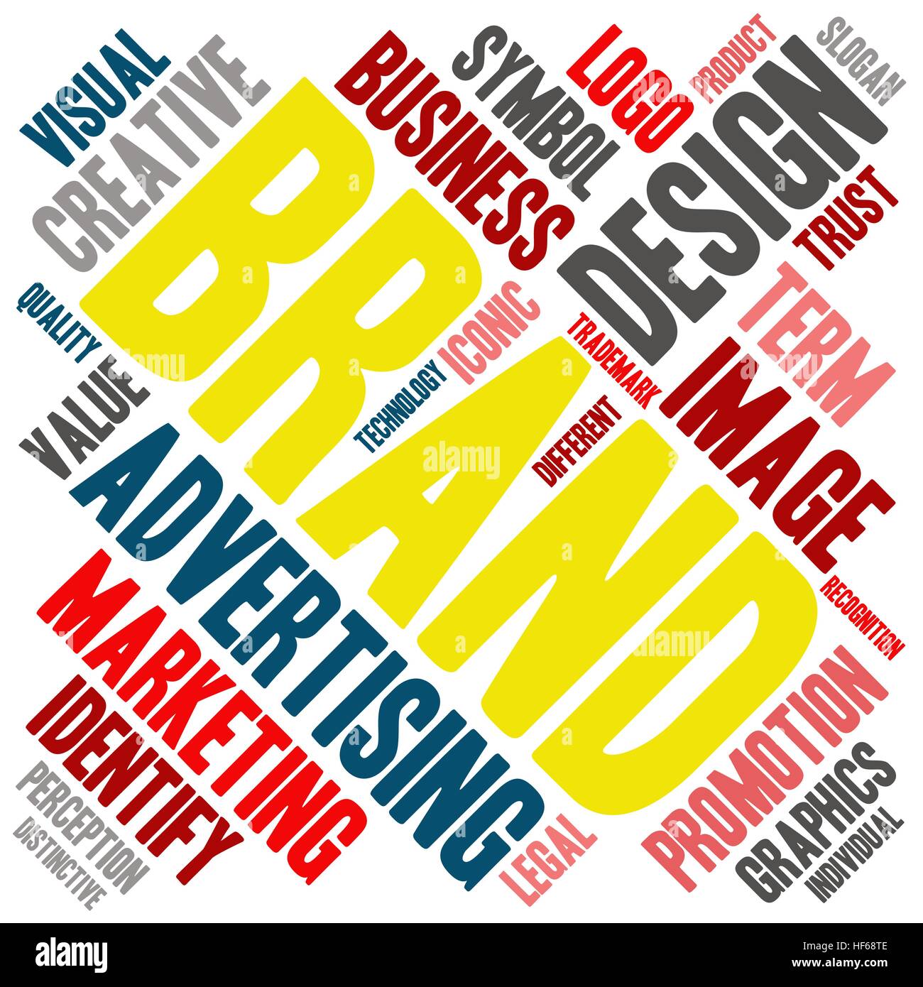 Brand word cloud on a white background Stock Vector Image & Art - Alamy