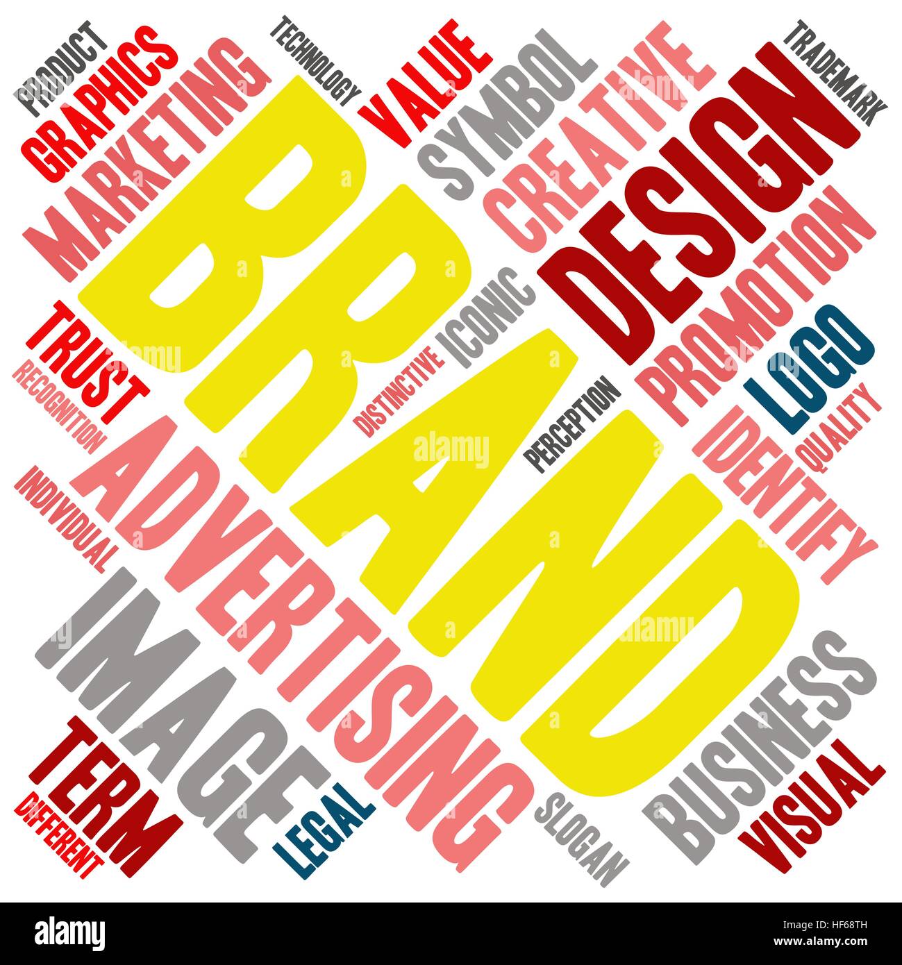 Brand word cloud on a white background Stock Vector Image & Art - Alamy