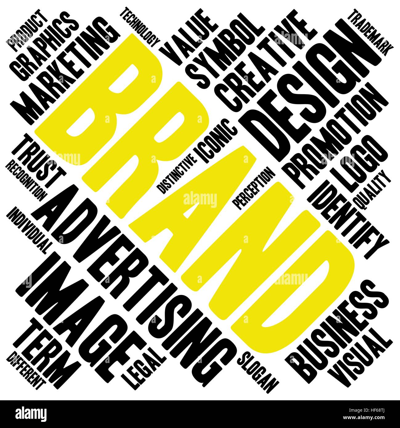 Brand word cloud on a white background Stock Vector Image & Art - Alamy