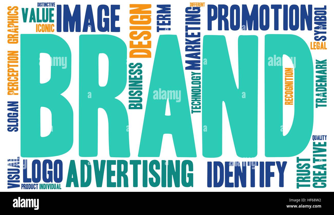 Brand word cloud on a white background Stock Vector Image & Art - Alamy