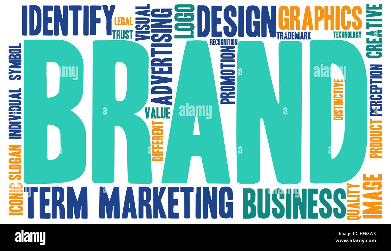 Brand word cloud on a white background Stock Vector Image & Art - Alamy
