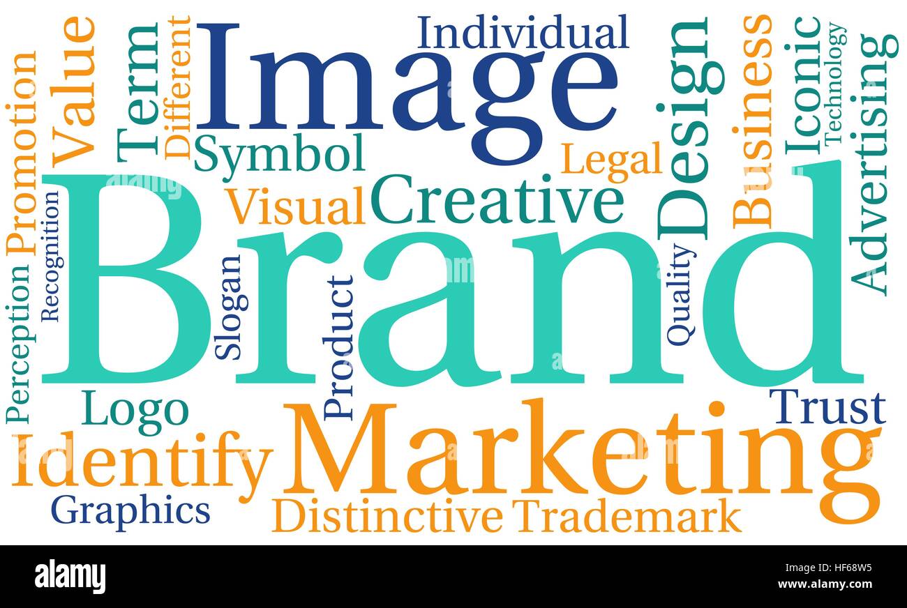 Brand word cloud on a white background Stock Vector Image & Art - Alamy