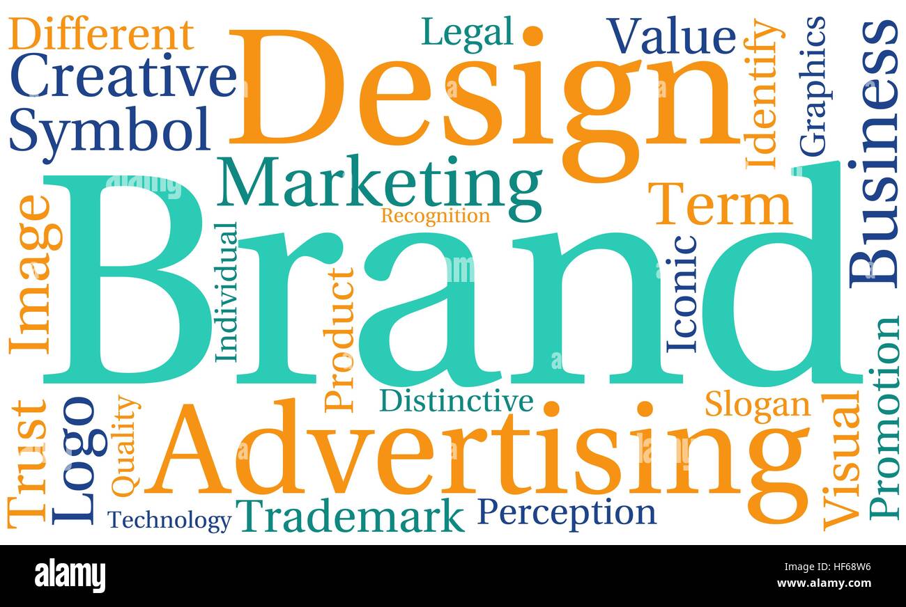 Brand word cloud on a white background Stock Vector Image & Art - Alamy