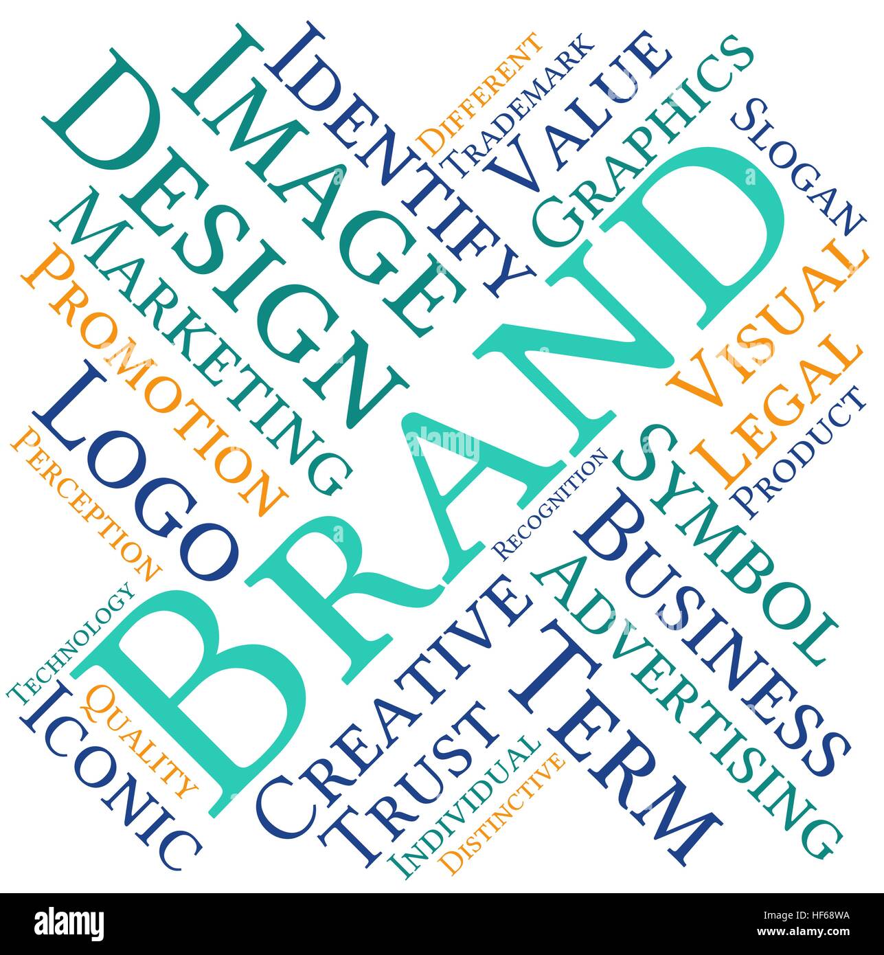 Brand word cloud on a white background Stock Vector Image & Art - Alamy