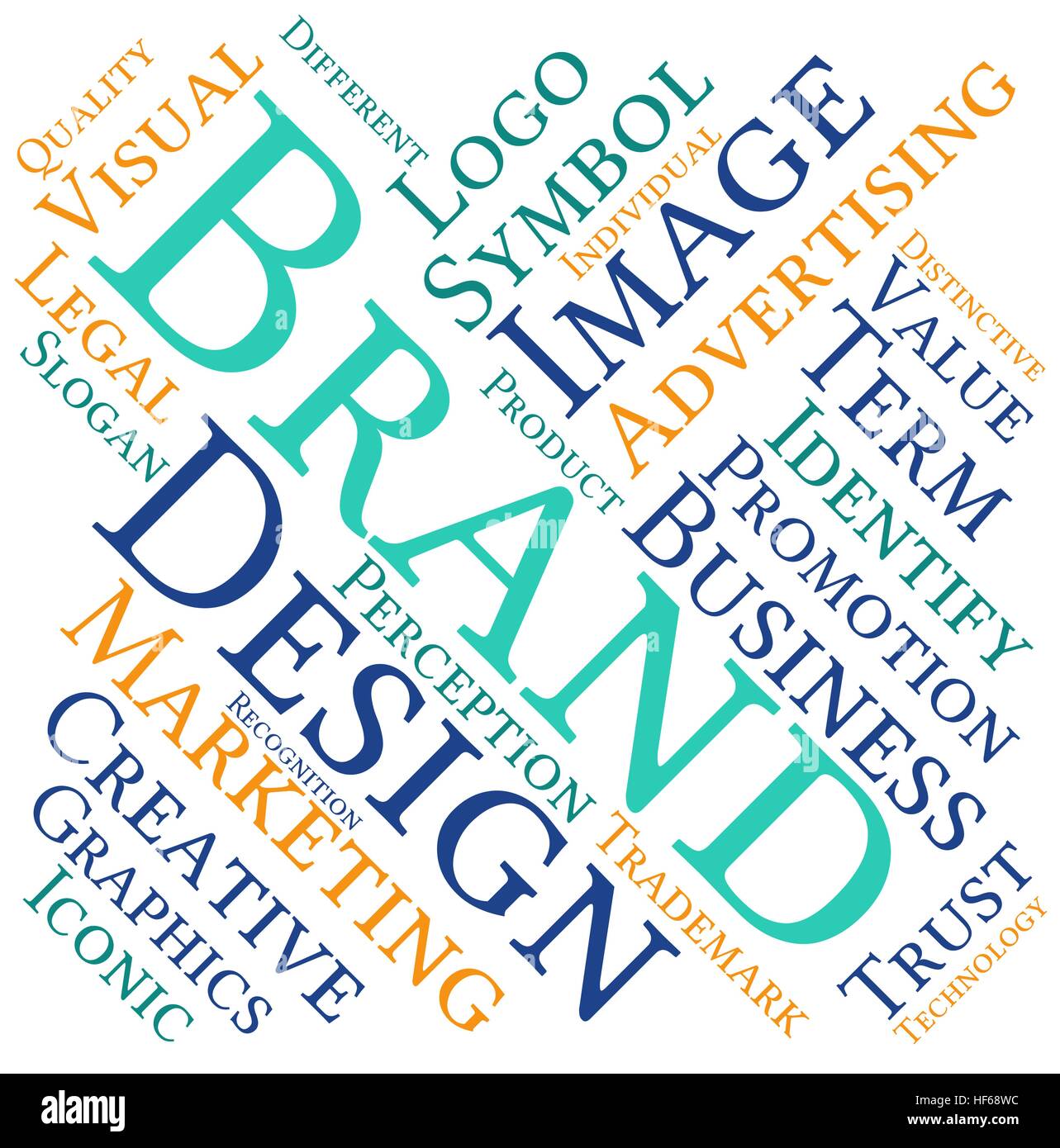 Brand word cloud on a white background Stock Vector Image & Art - Alamy