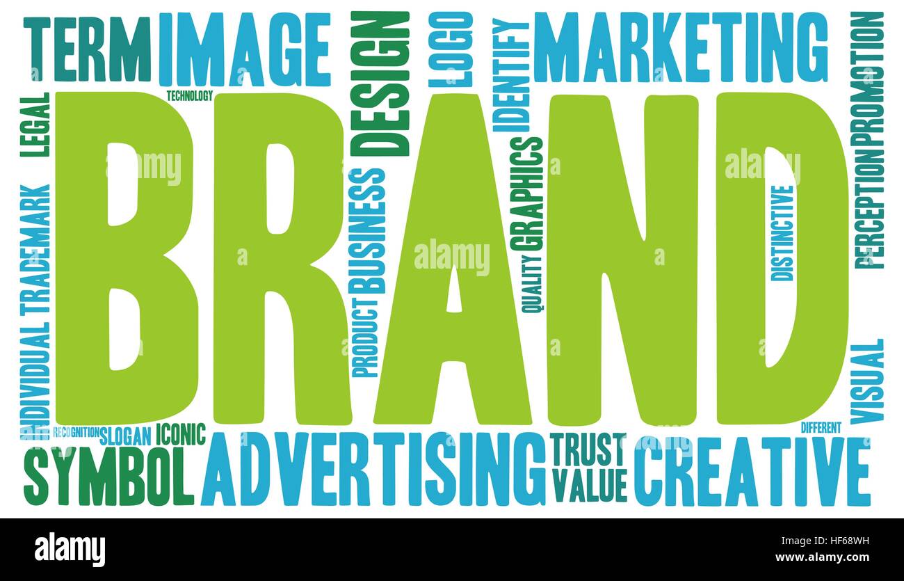 Brand word cloud on a white background Stock Vector Image & Art - Alamy