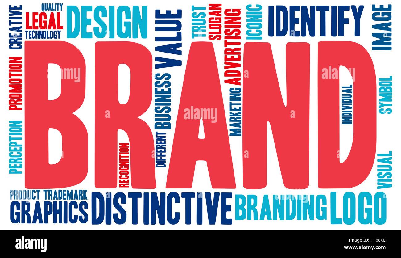 Brand word cloud on a white background Stock Vector Image & Art - Alamy