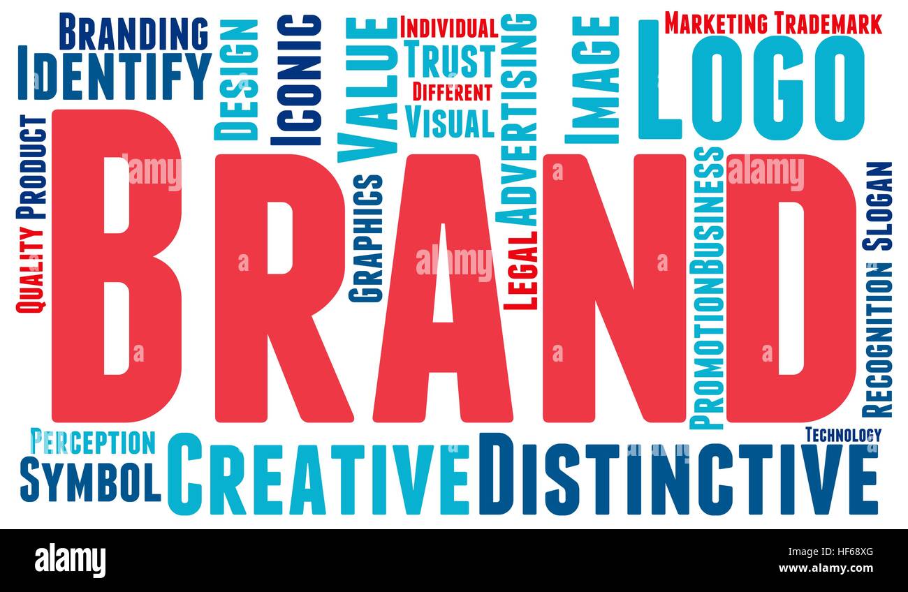 Brand word cloud on a white background Stock Vector Image & Art - Alamy