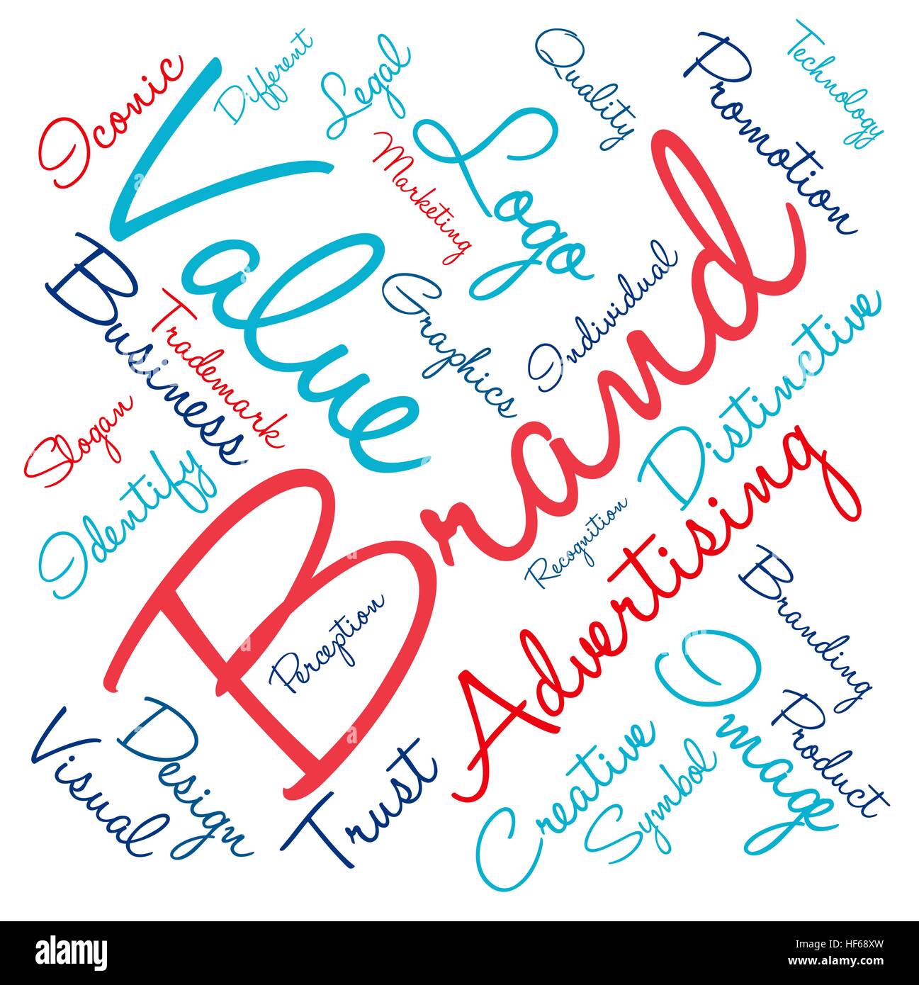 Brand word cloud on a white background Stock Vector Image & Art - Alamy