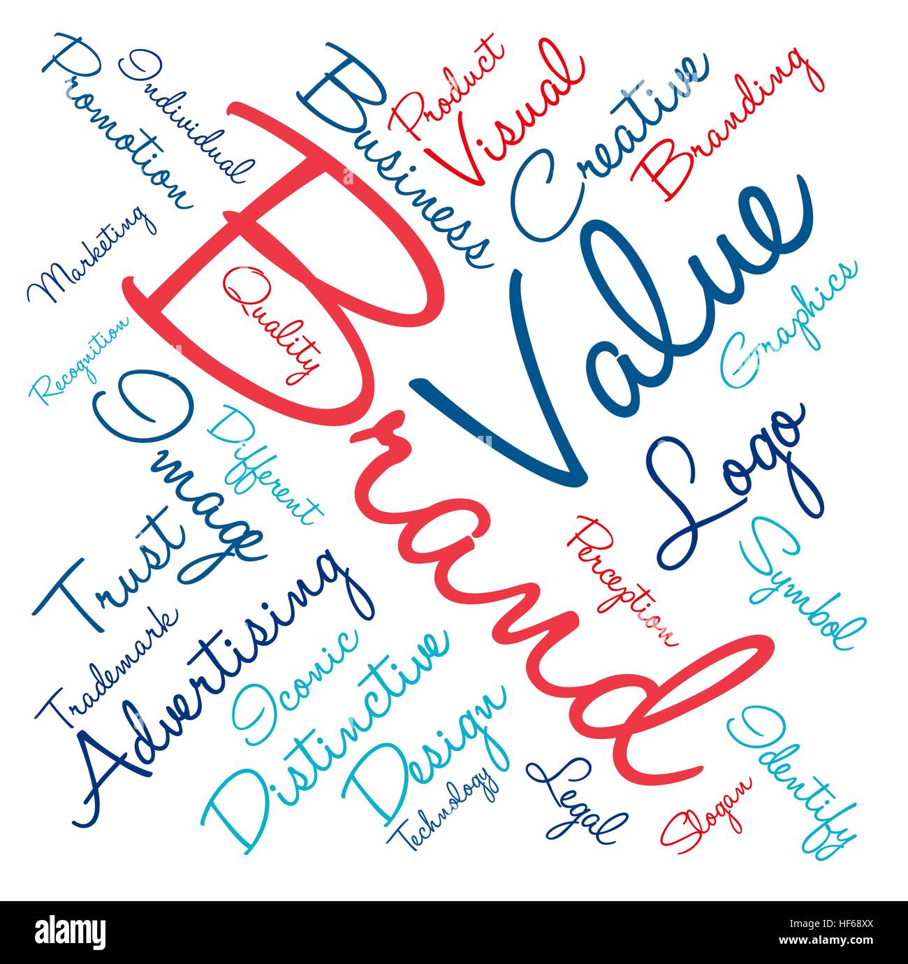 Brand word cloud on a white background Stock Vector Image & Art - Alamy