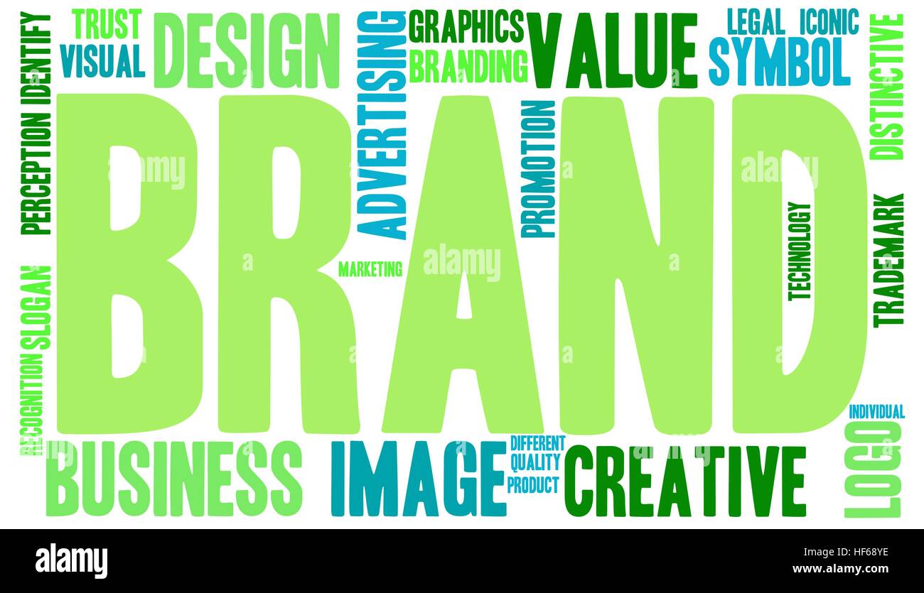 Brand word cloud on a white background Stock Vector Image & Art - Alamy