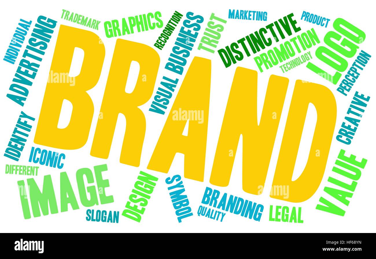 Brand word cloud on a white background Stock Vector Image & Art - Alamy