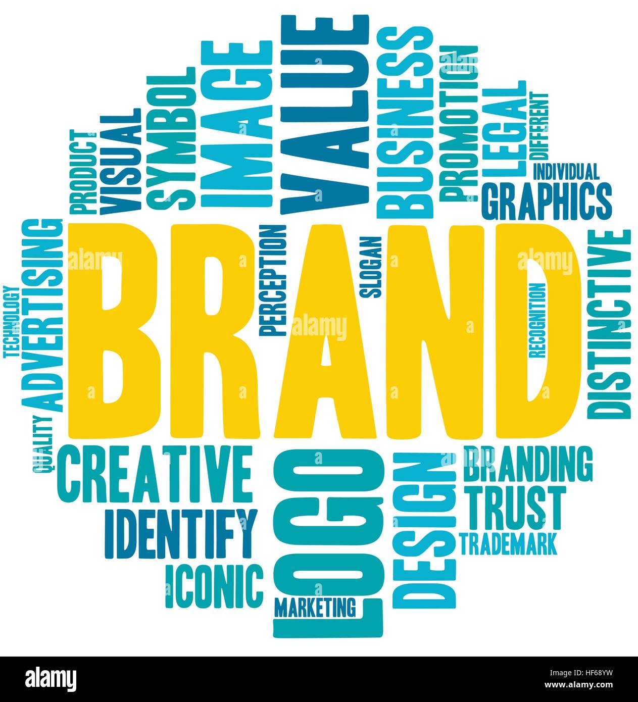 Brand word cloud on a white background Stock Vector Image & Art - Alamy