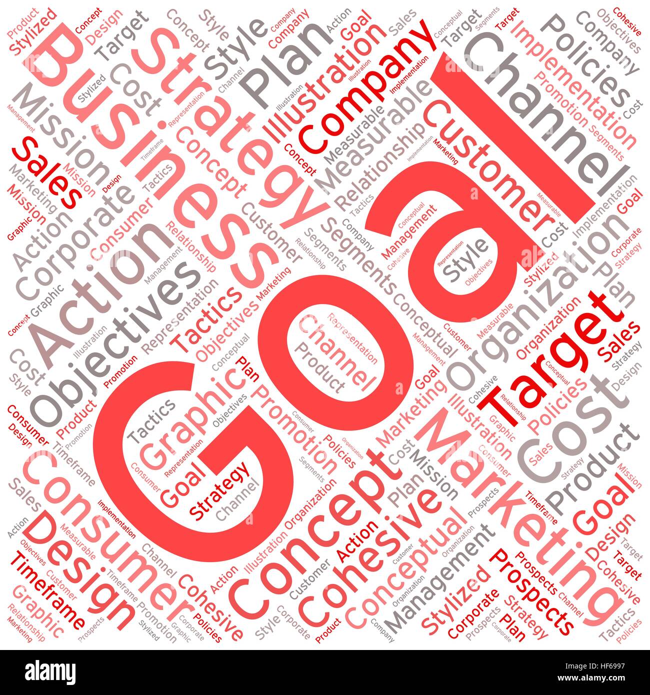 Goal word cloud concept Stock Vector Images - Alamy