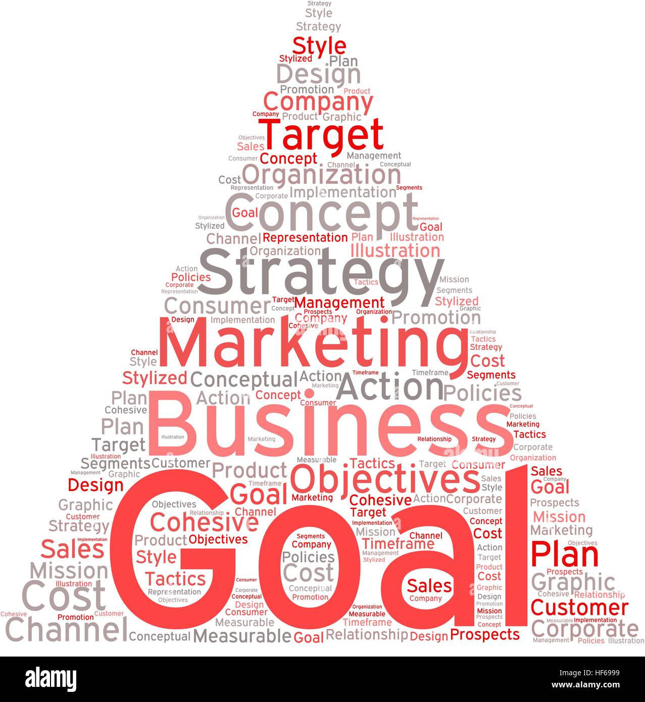 Business Goal word cloud on a white background Stock Vector Image & Art ...