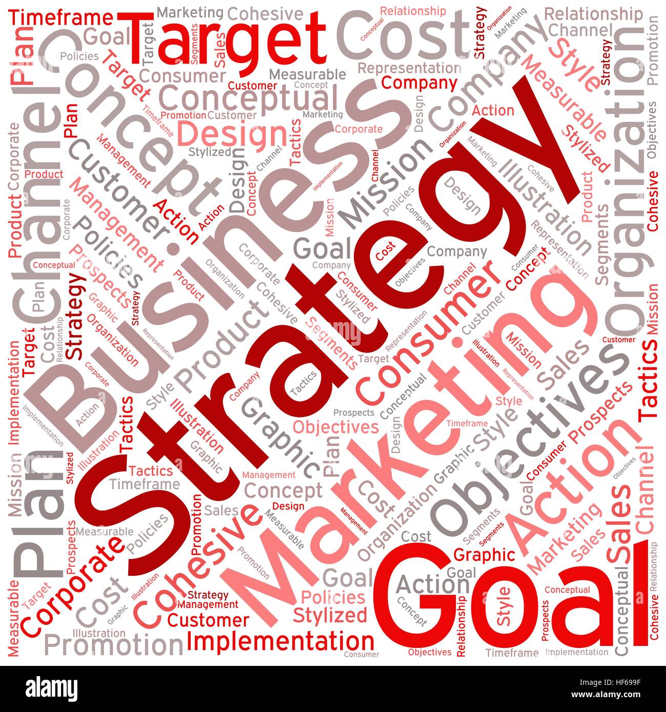 Business Strategy word cloud on a white background Stock Vector Image ...