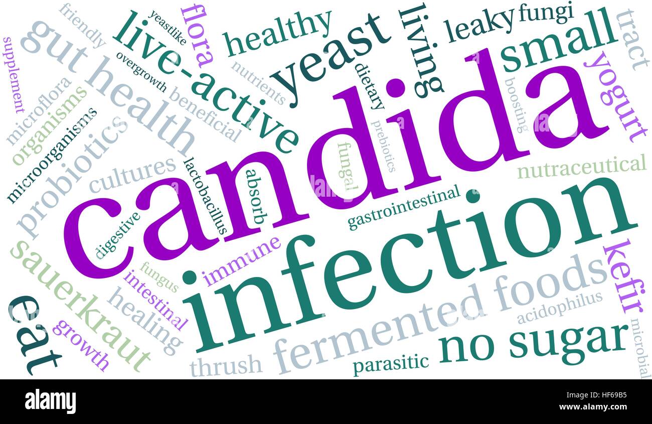 Candida word cloud on a white background Stock Vector Image & Art - Alamy