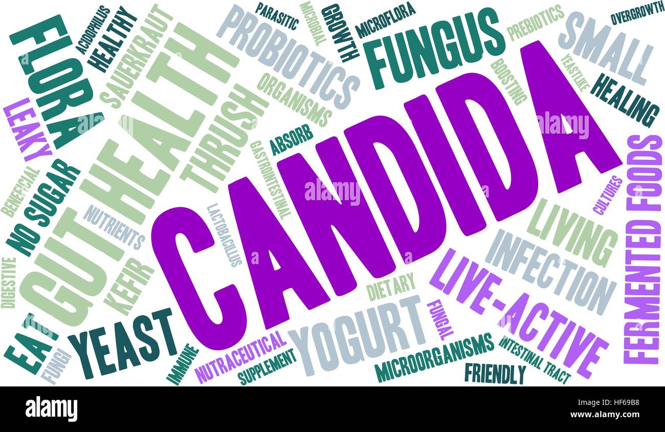 Candida word cloud on a white background Stock Vector Image & Art - Alamy