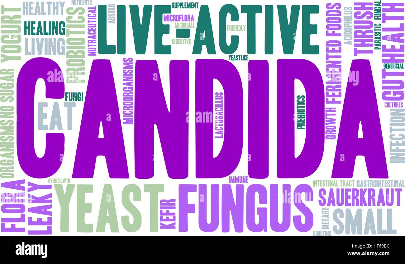 Candida word cloud on a white background Stock Vector Image & Art - Alamy