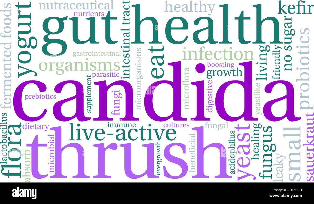 Candida word cloud on a white background Stock Vector Image & Art - Alamy
