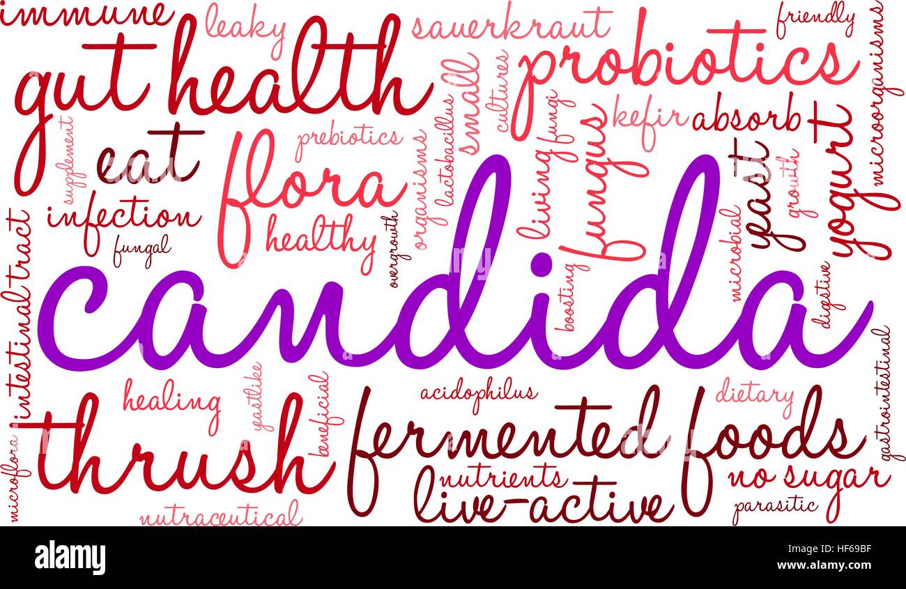 Candida word cloud on a white background Stock Vector Image & Art - Alamy
