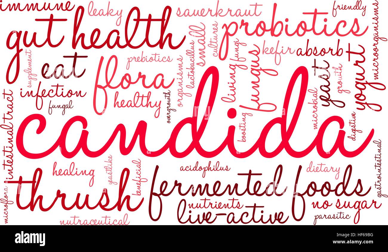 Candida word cloud on a white background Stock Vector Image & Art - Alamy