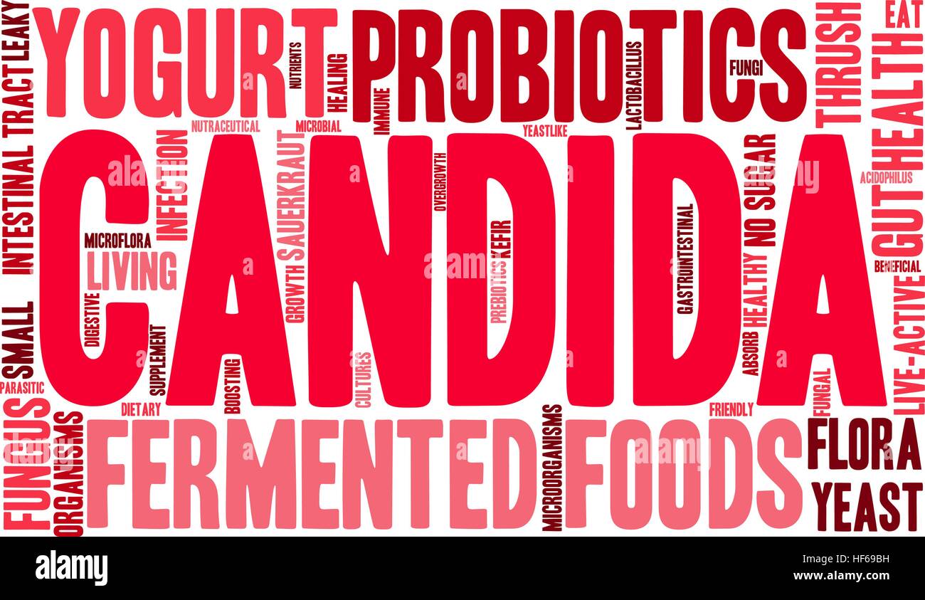 Candida word cloud on a white background Stock Vector Image & Art - Alamy