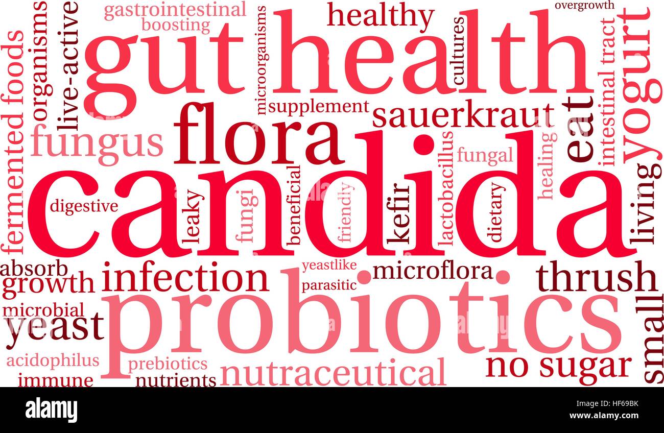 Candida word cloud on a white background Stock Vector Image & Art - Alamy