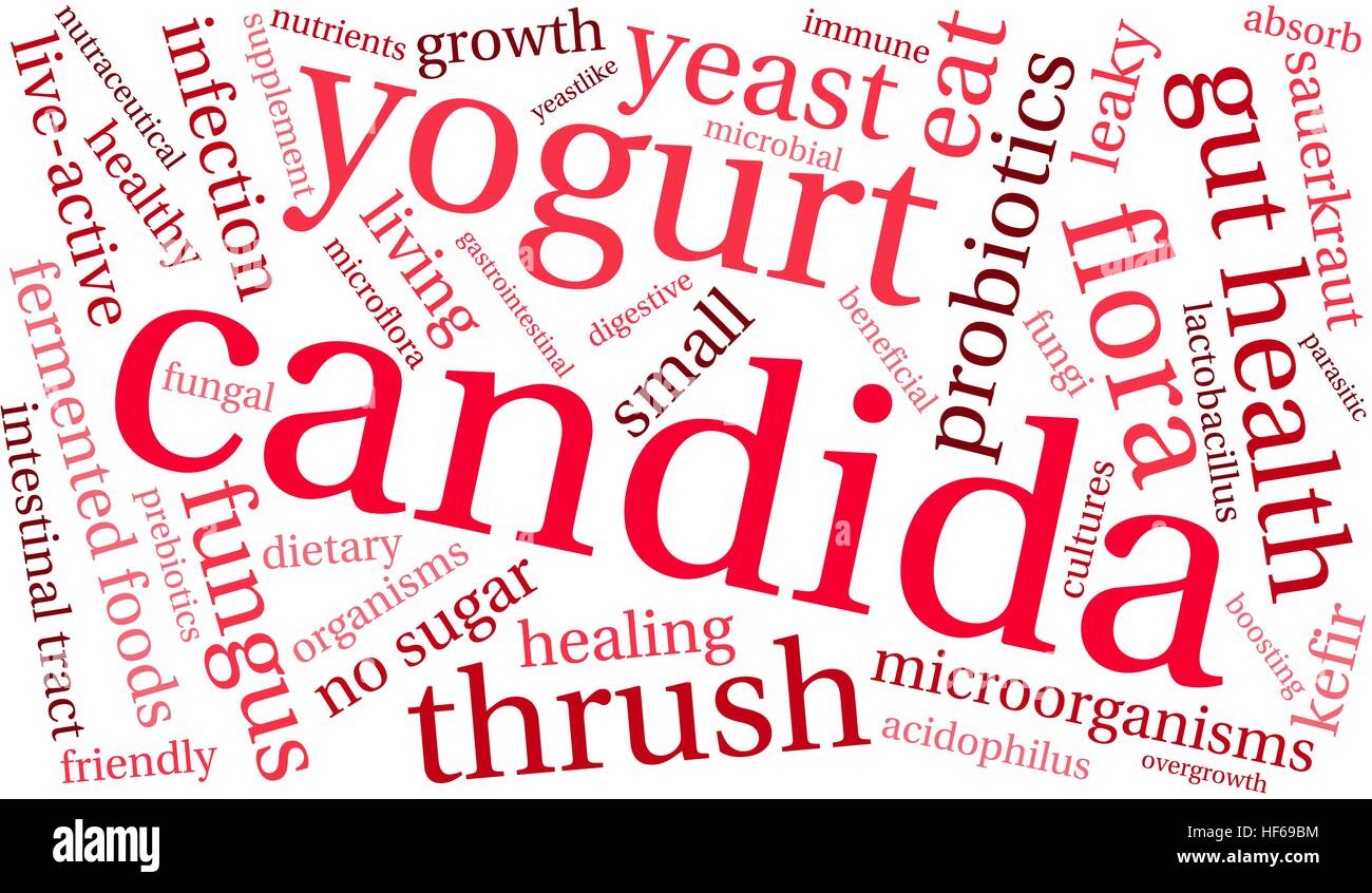 Candida word cloud on a white background Stock Vector Image & Art - Alamy