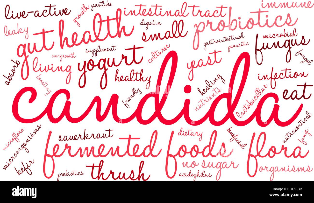 Candida word cloud on a white background Stock Vector Image & Art - Alamy