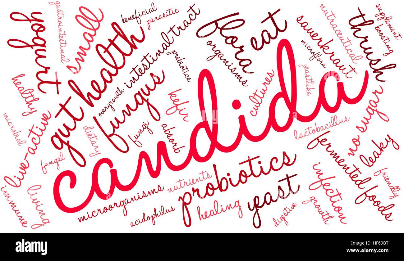 Candida word cloud on a white background Stock Vector Image & Art - Alamy