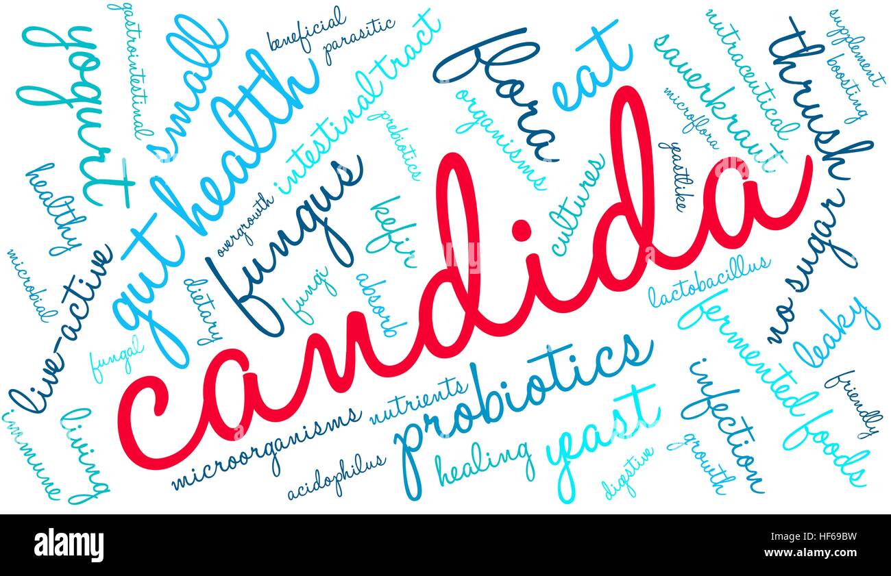 Candida word cloud on a white background Stock Vector Image & Art - Alamy