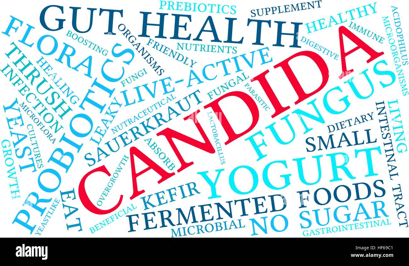 Candida word cloud on a white background Stock Vector Image & Art - Alamy