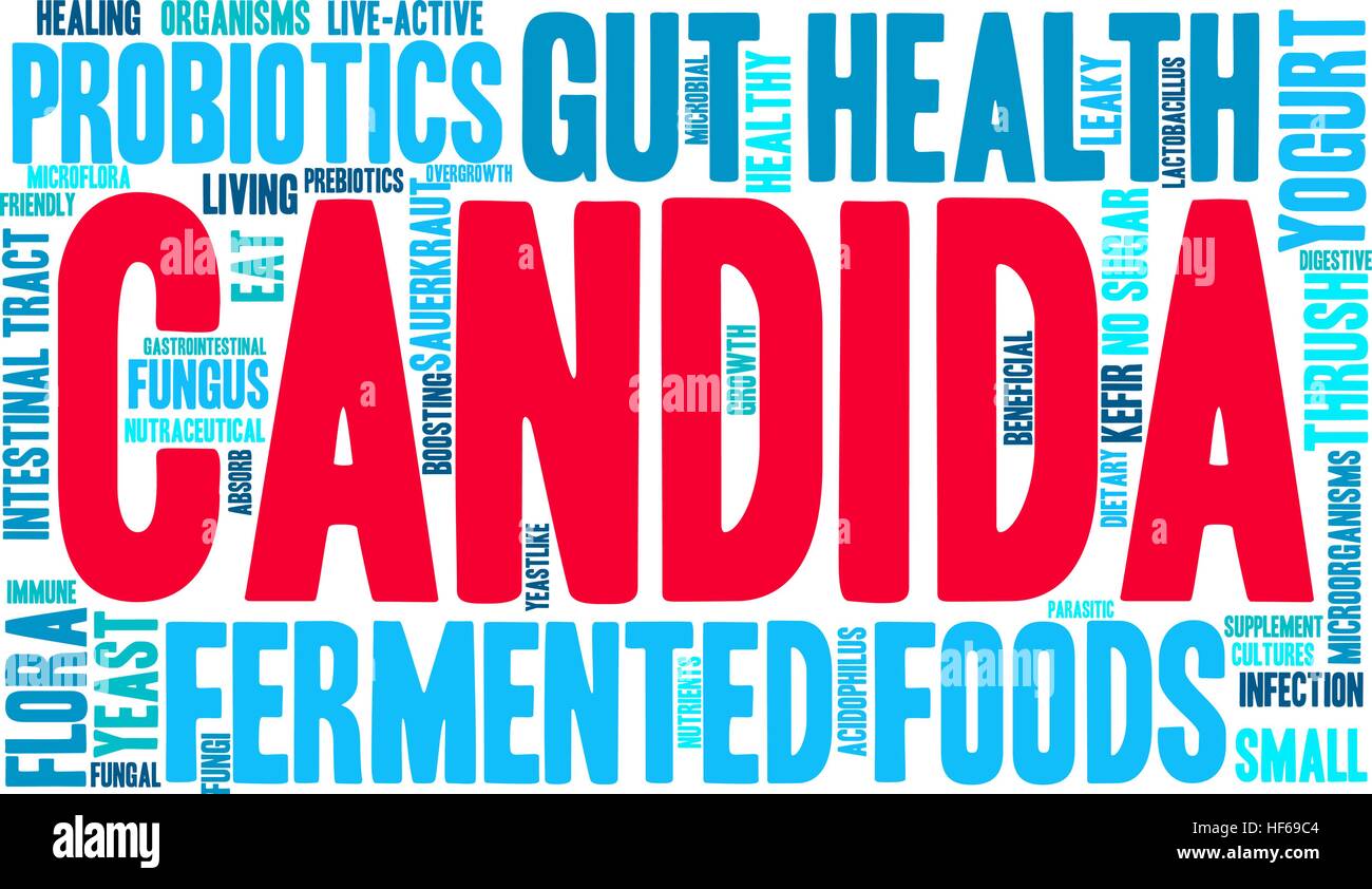 Candida word cloud on a white background Stock Vector Image & Art - Alamy