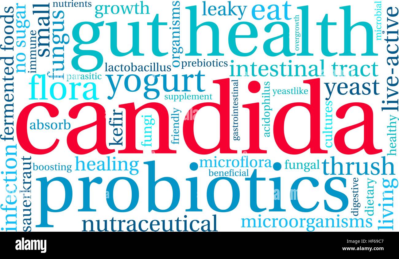 Candida word cloud on a white background Stock Vector Image & Art - Alamy