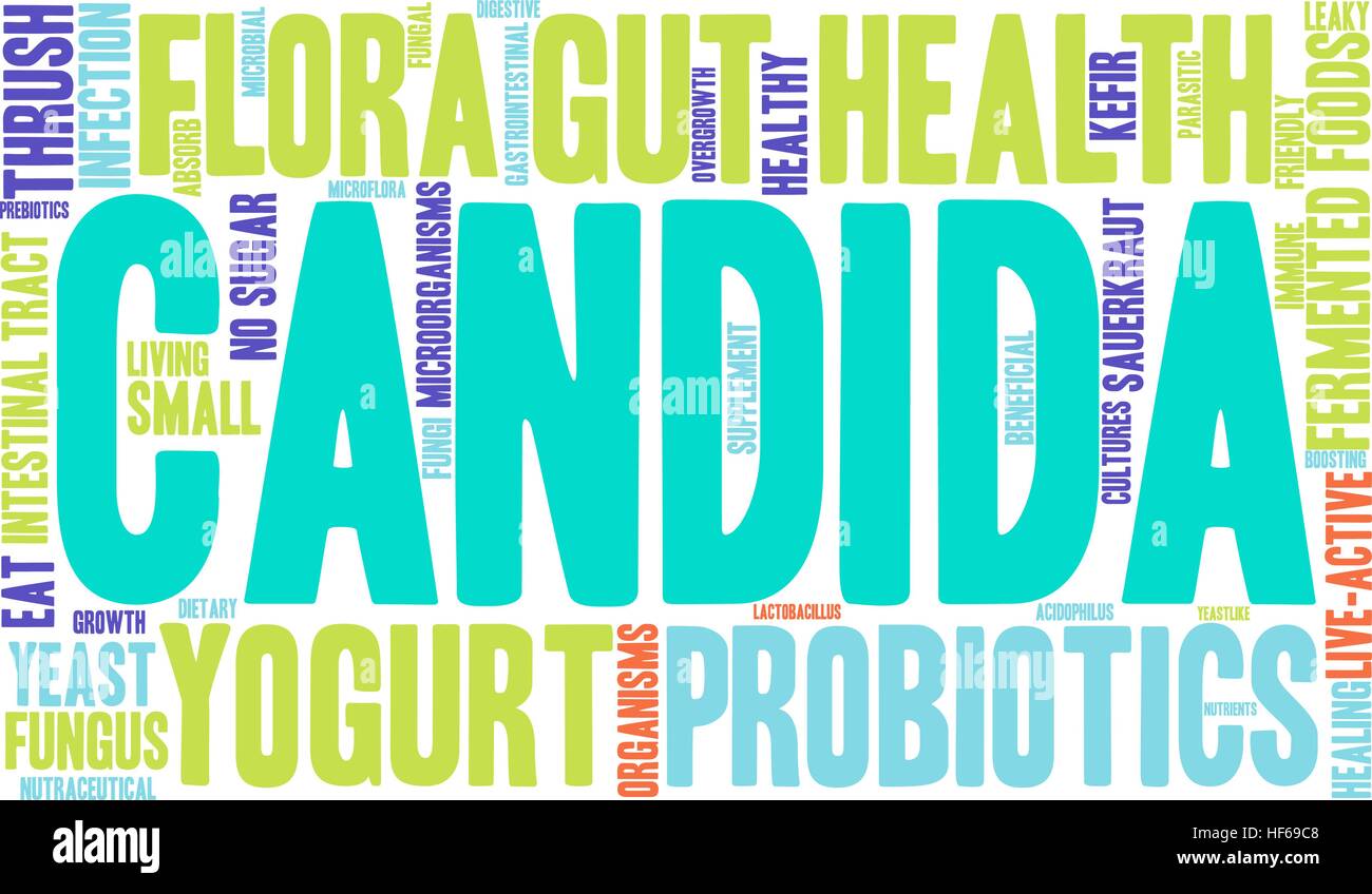 Candida word cloud on a white background Stock Vector Image & Art - Alamy