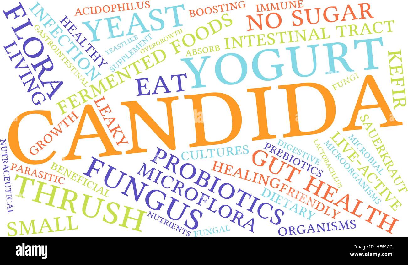 Candida word cloud on a white background Stock Vector Image & Art - Alamy