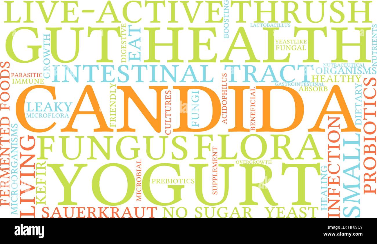 Candida word cloud on a white background Stock Vector Image & Art - Alamy