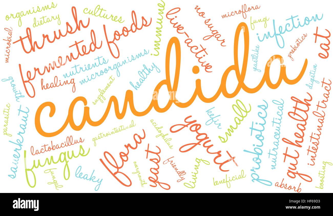 Candida word cloud on a white background Stock Vector Image & Art - Alamy