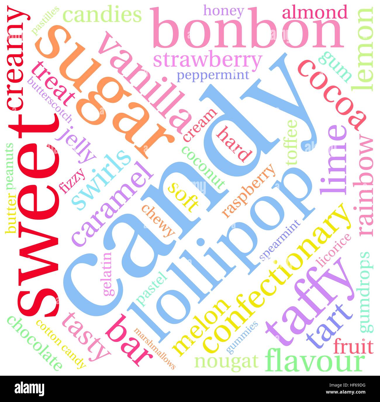 Almond candies Stock Vector Images - Alamy