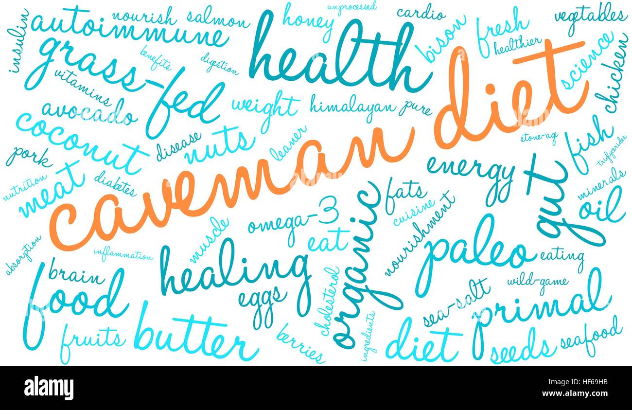 Caveman diet word cloud on a white background Stock Vector Image & Art ...