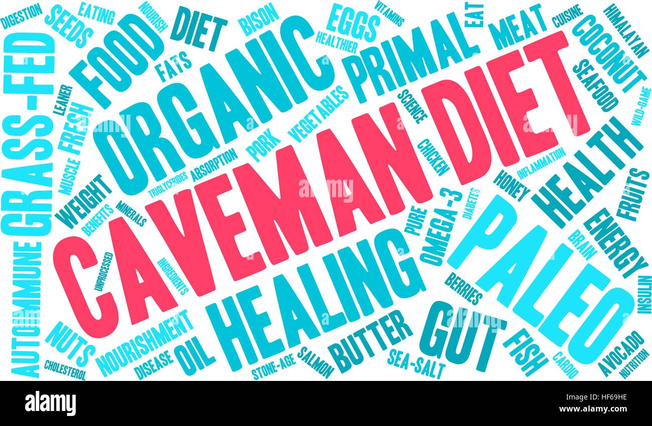 Caveman diet word cloud on a white background Stock Vector Image & Art ...