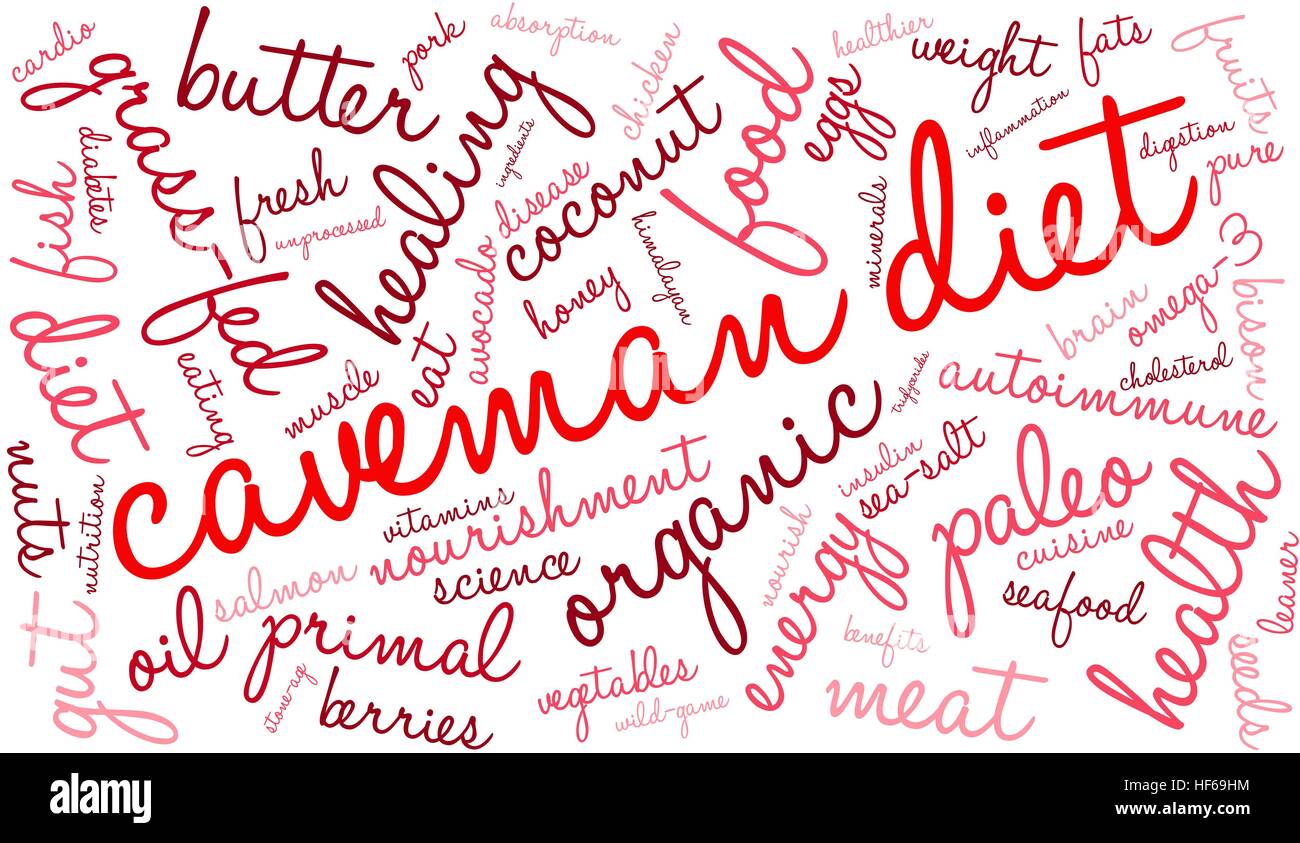 Caveman diet word cloud on a white background Stock Vector Image & Art ...