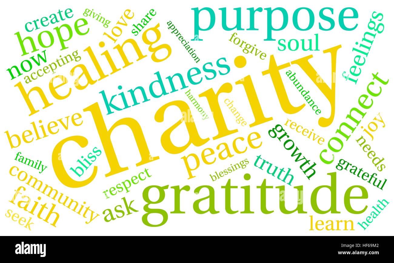 Charity word cloud on a white background Stock Vector Image & Art - Alamy