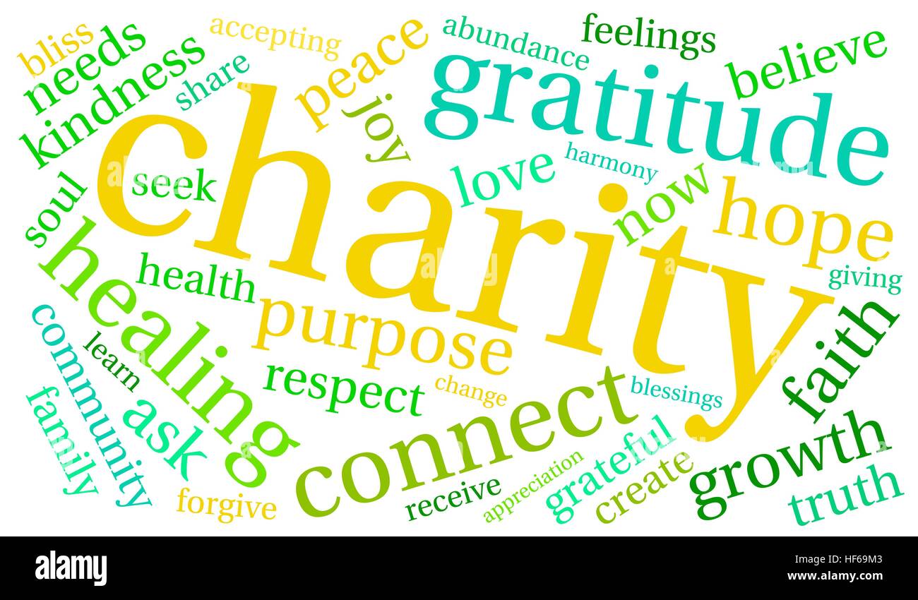 Charity word cloud on a white background Stock Vector Image & Art - Alamy
