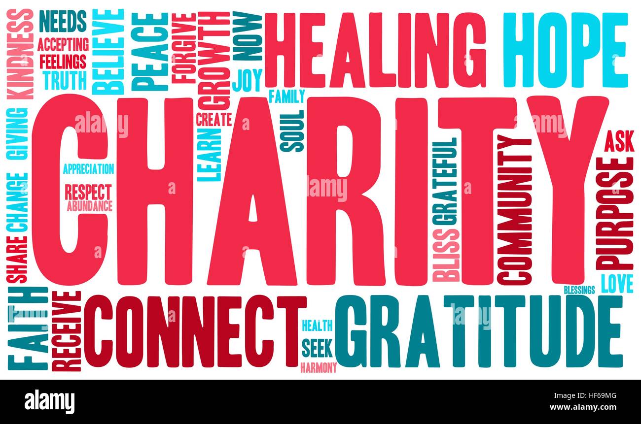 Charity word cloud on a white background Stock Vector Image & Art - Alamy