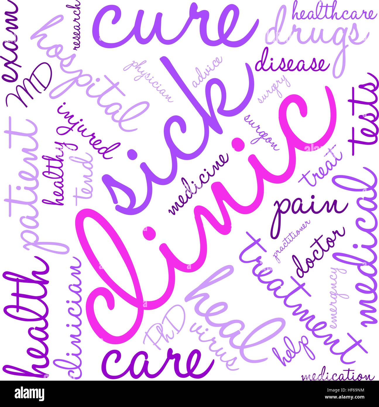 Clinic word cloud on a white background Stock Vector Image & Art - Alamy