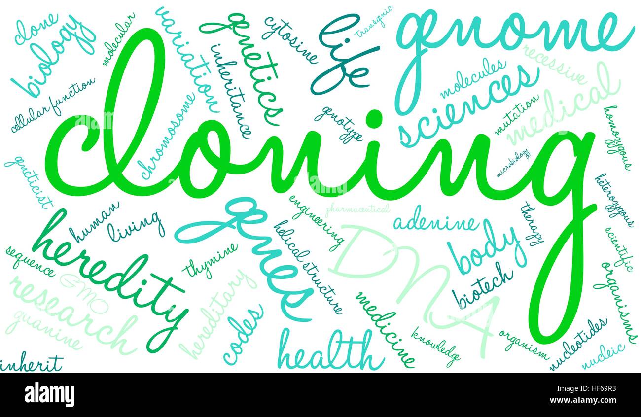 Cloning word cloud on a white background Stock Vector Image & Art - Alamy