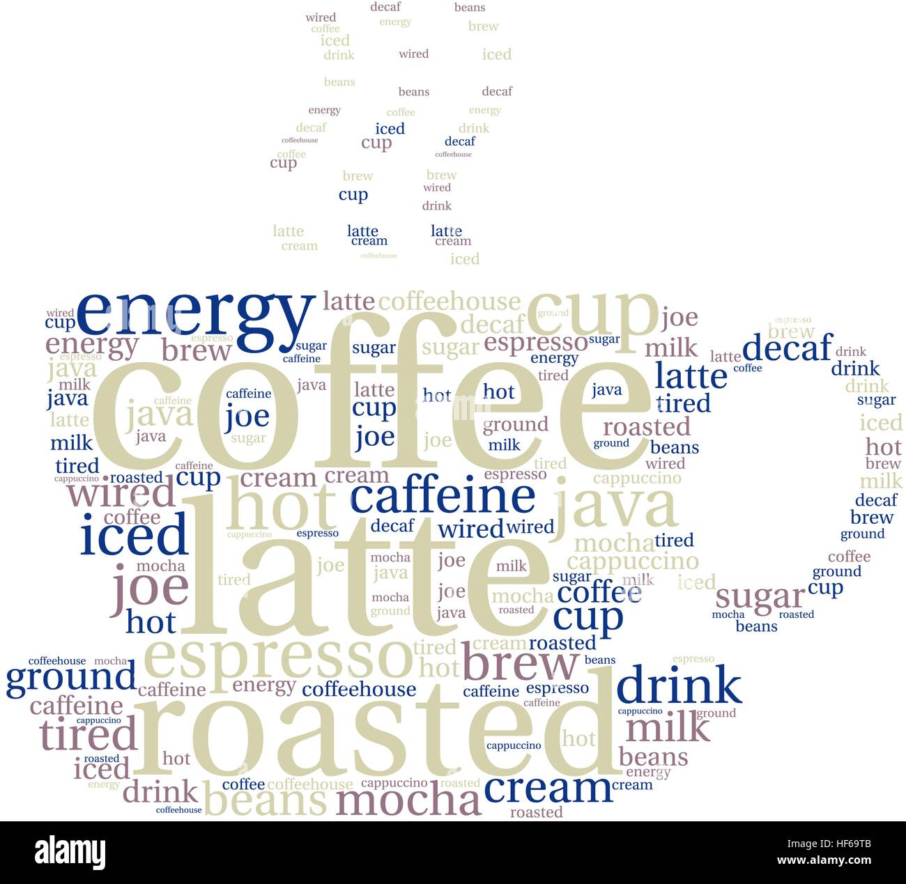 Coffee word cloud on a white background Stock Vector Image & Art - Alamy